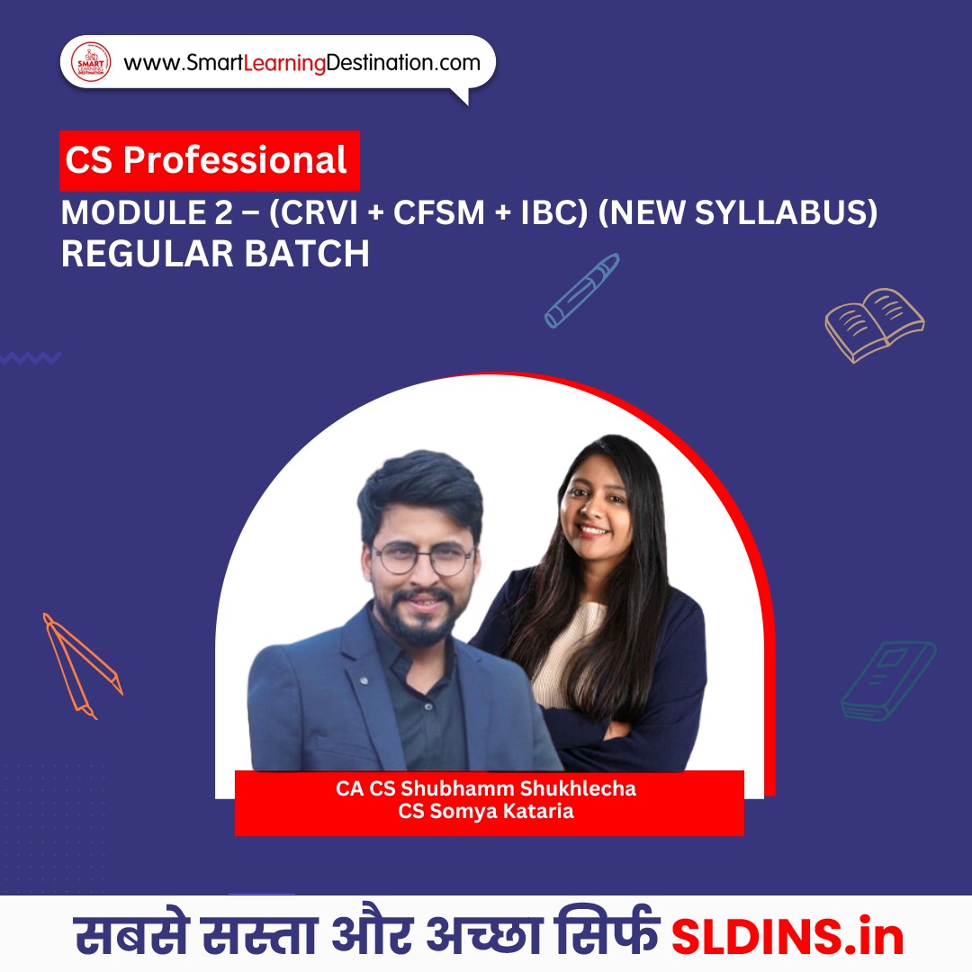CS Professional Group Two Combo Regular Batch By CA CS Shubham ...
