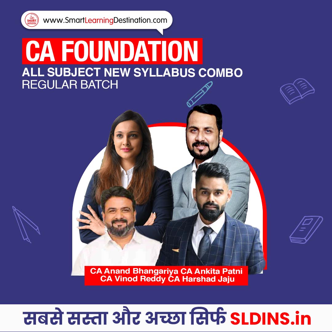 CA Foundation All Subject New Syllabus Combo Regular Batch By CA Anand ...